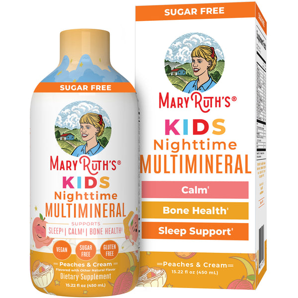 Kids Liquid Nighttime Multimineral (Peaches & Cream) – MaryRuth Organics
