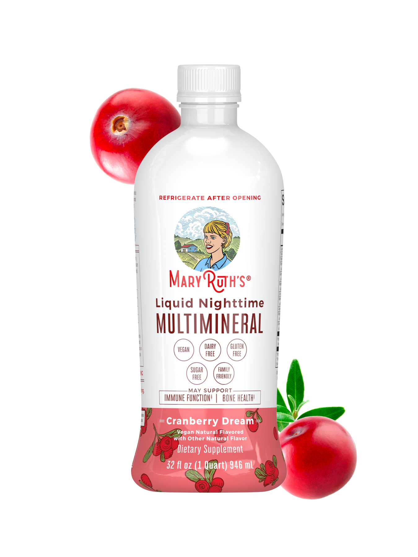 Liquid Nighttime Multimineral | Cranberry Flavor – MaryRuth Organics