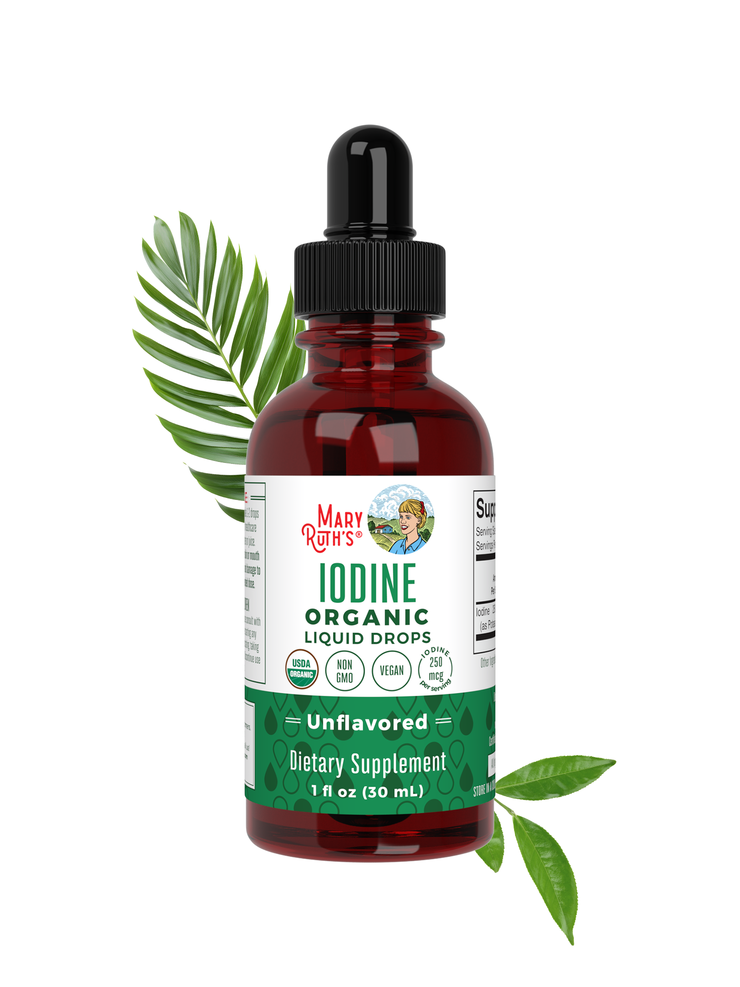 Iodine Liquid Drops Supplement – MaryRuth Organics