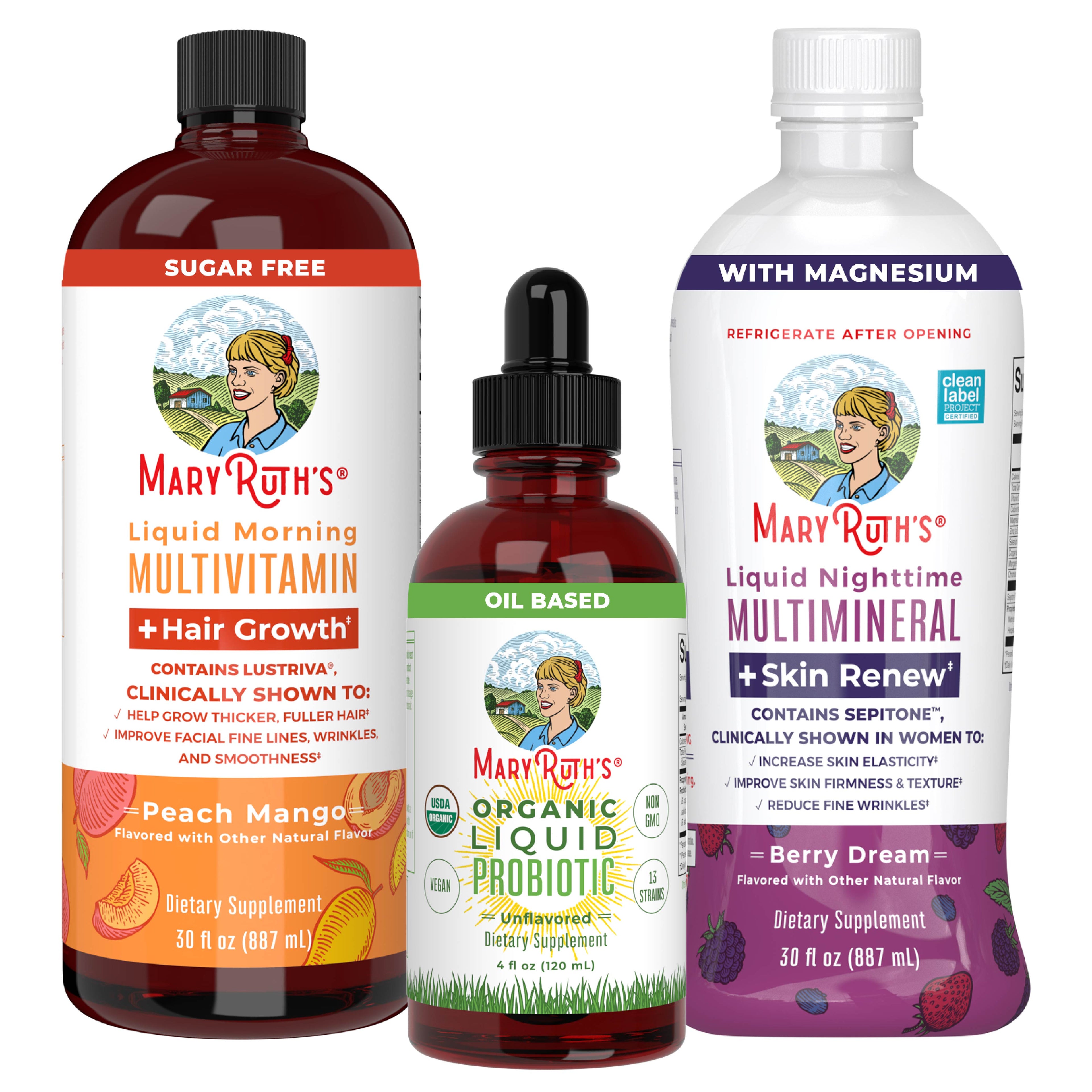 Triad of Health + Hair & Skin Support – MaryRuth Organics