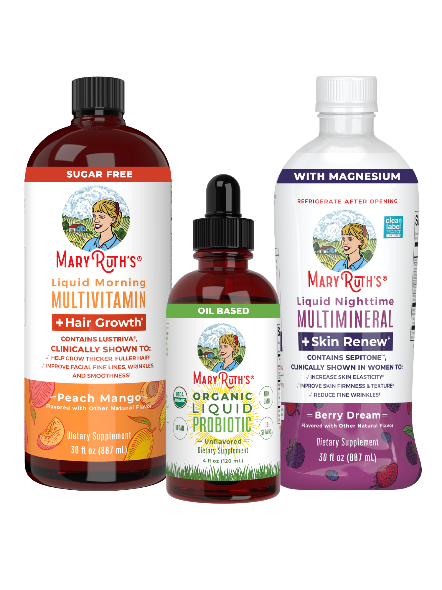 Triad of Health + Hair & Skin Support – MaryRuth Organics