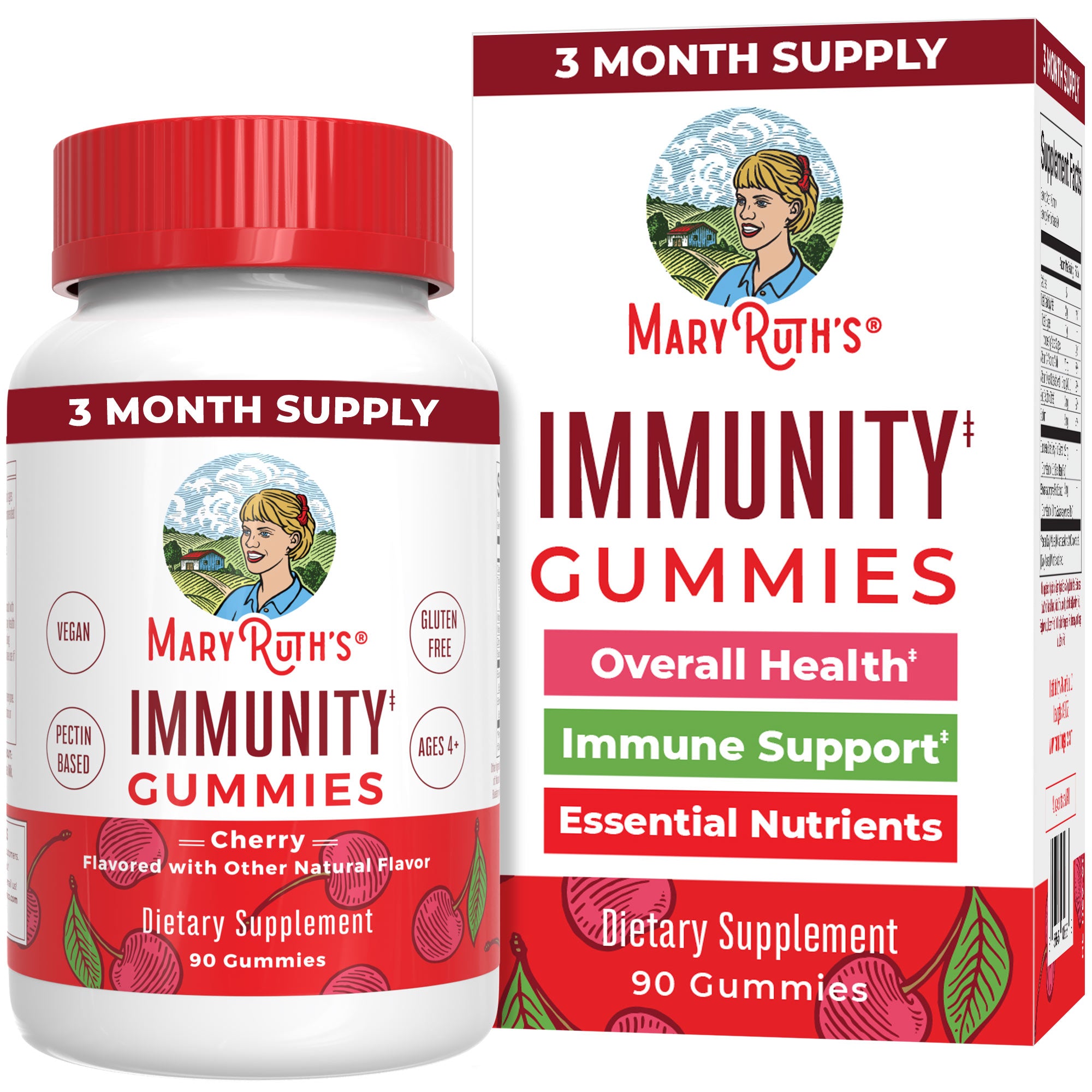 Immunity Gummies | Cherry Flavored – MaryRuth Organics