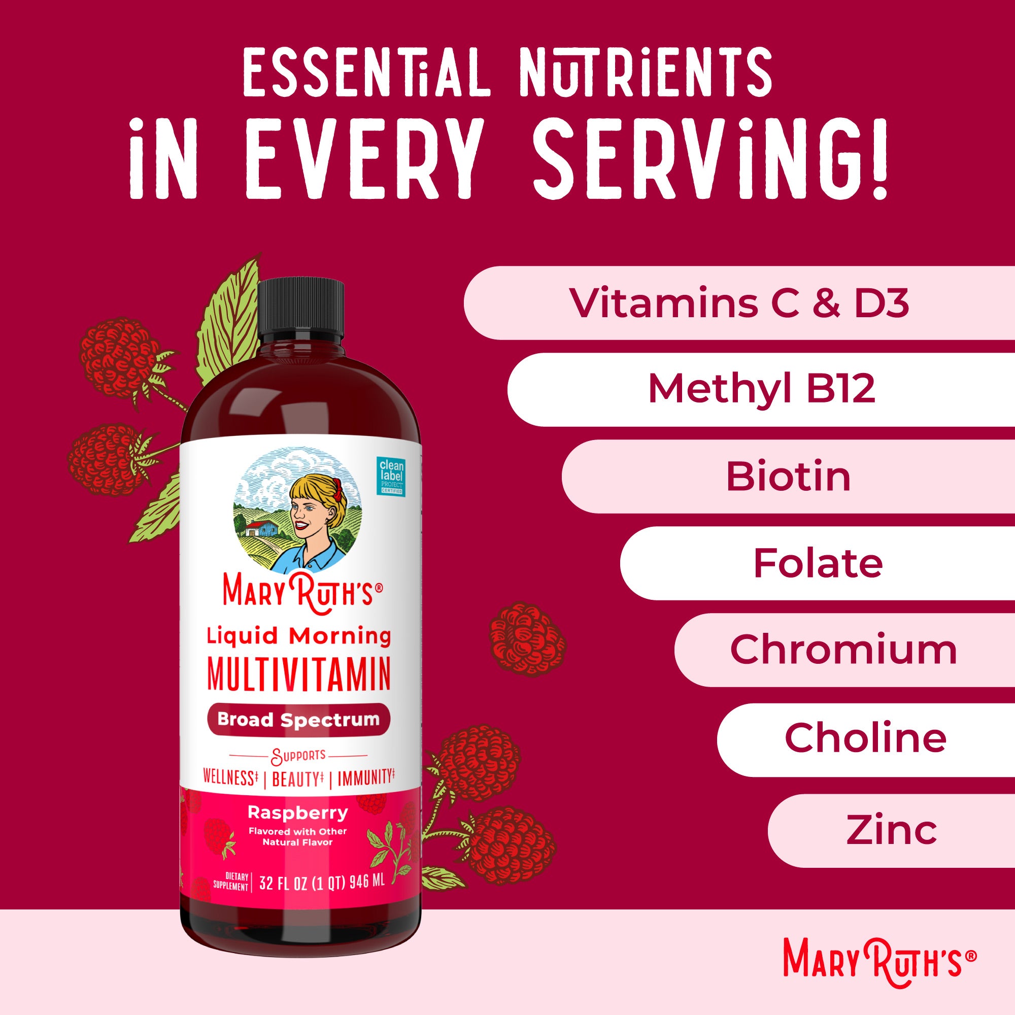 Multivitamins & Multiminerals | Liquid & Gummy – MaryRuth Organics