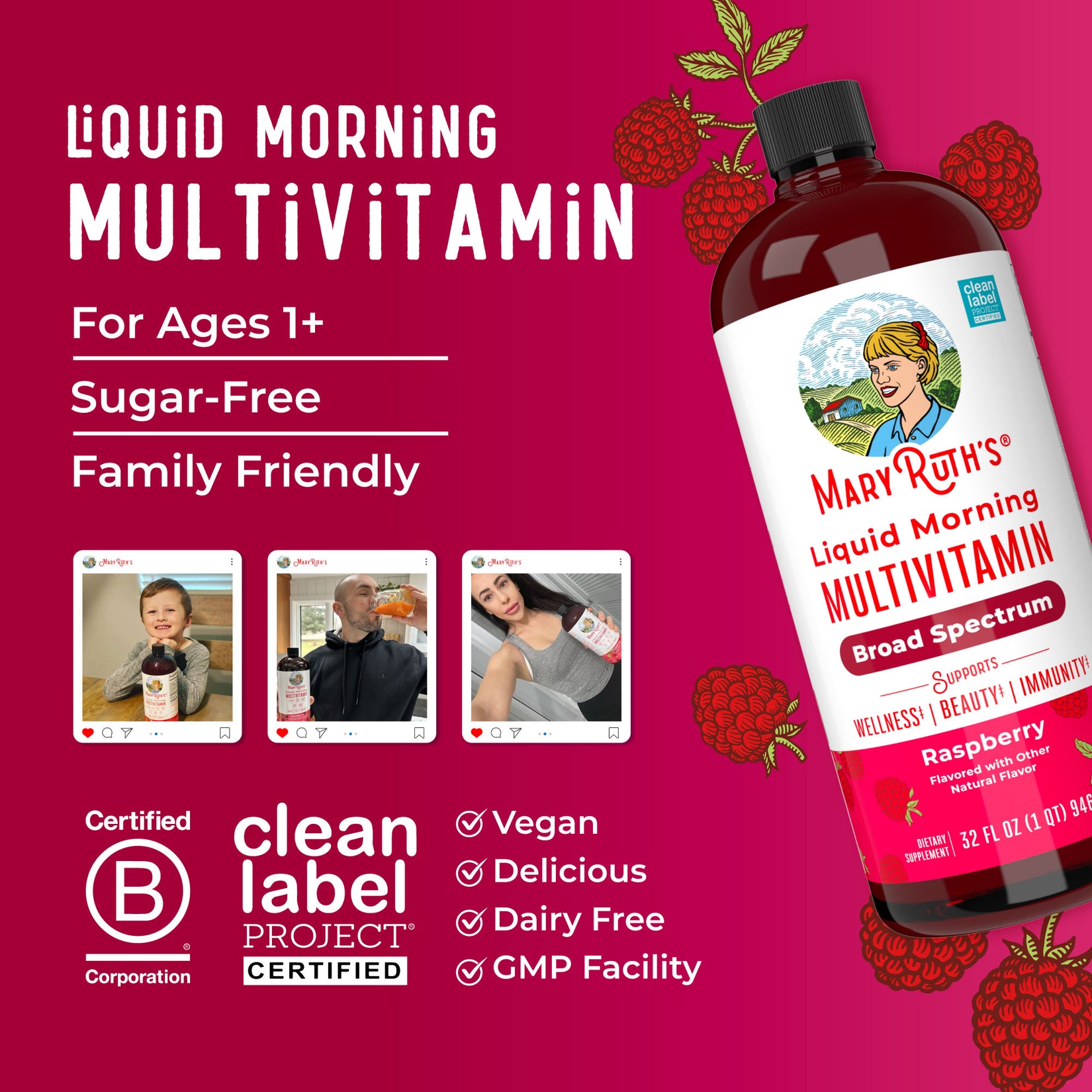 Multivitamins & Multiminerals | Liquid & Gummy – MaryRuth Organics