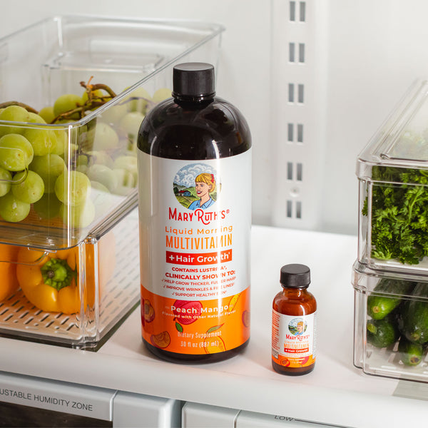 Liquid Morning Multivitamin + Hair Growth Vitamin Supplement – MaryRuth ...