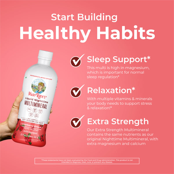 Liquid Nighttime Multimineral | Cranberry Flavor – MaryRuth Organics