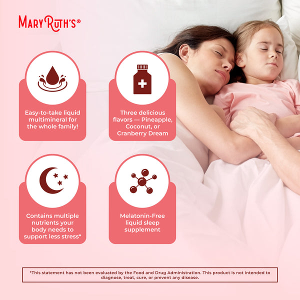 Liquid Nighttime Multimineral | Cranberry Flavor – MaryRuth Organics