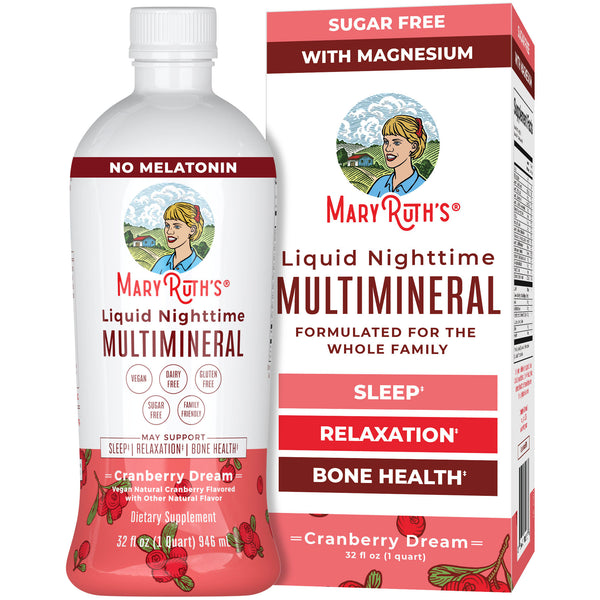 Liquid Nighttime Multimineral | Cranberry Flavor – MaryRuth Organics