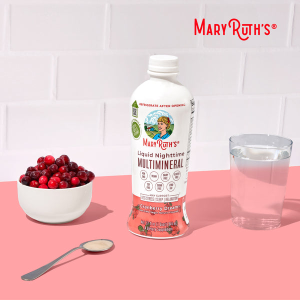 Liquid Nighttime Multimineral | Cranberry Flavor – MaryRuth Organics