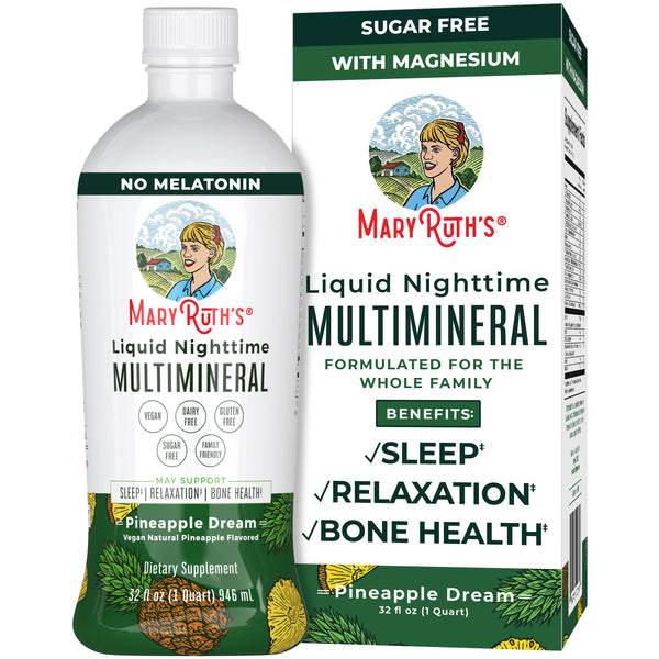 Liquid Nighttime Multimineral | Pineapple Flavor – MaryRuth Organics