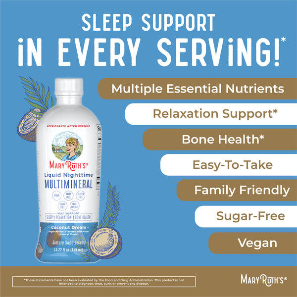 Liquid Nighttime Multimineral for Sleep – MaryRuth Organics