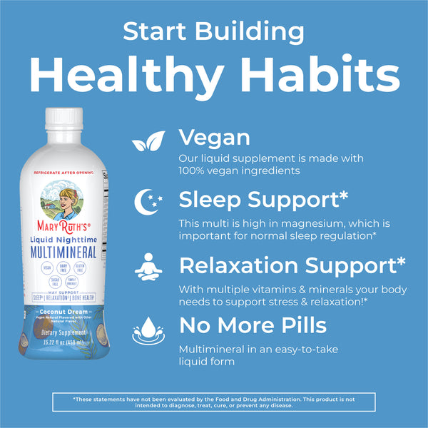 Liquid Nighttime Multimineral for Sleep – MaryRuth Organics