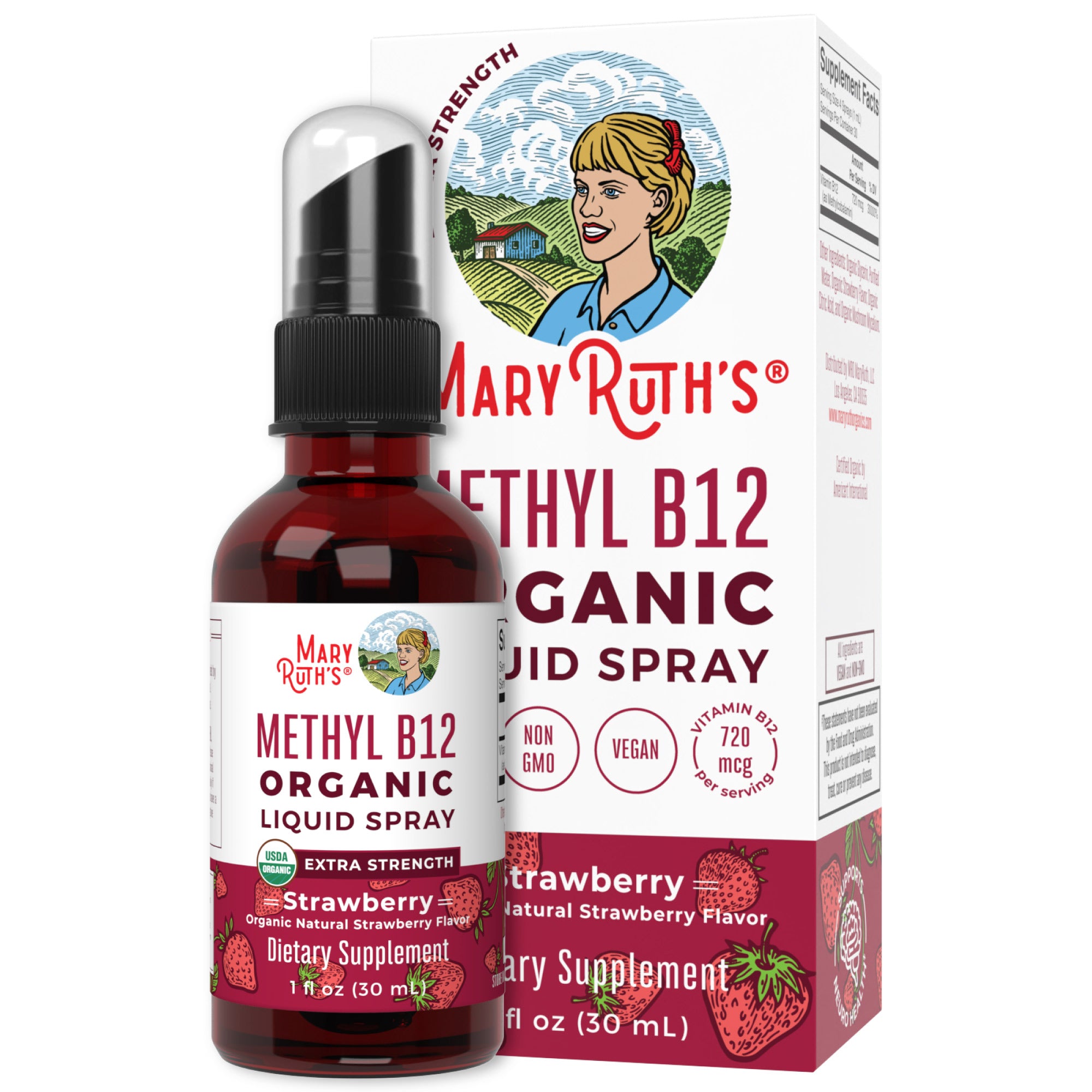 Liquid Methyl Vitamin B12 Spray – MaryRuth Organics