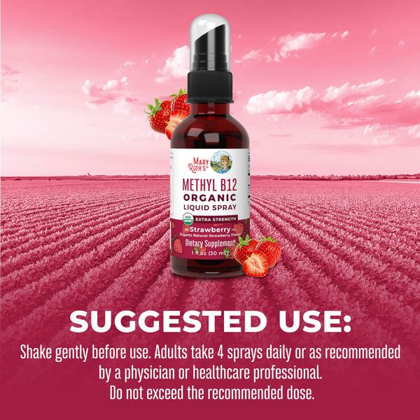 Liquid Methyl Vitamin B12 Spray – MaryRuth Organics