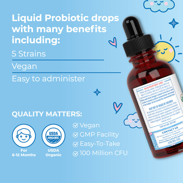 Organic Infant Liquid Probiotic – MaryRuth Organics