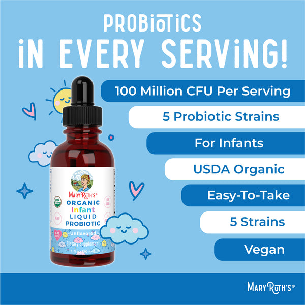 Organic Infant Liquid Probiotic – MaryRuth Organics