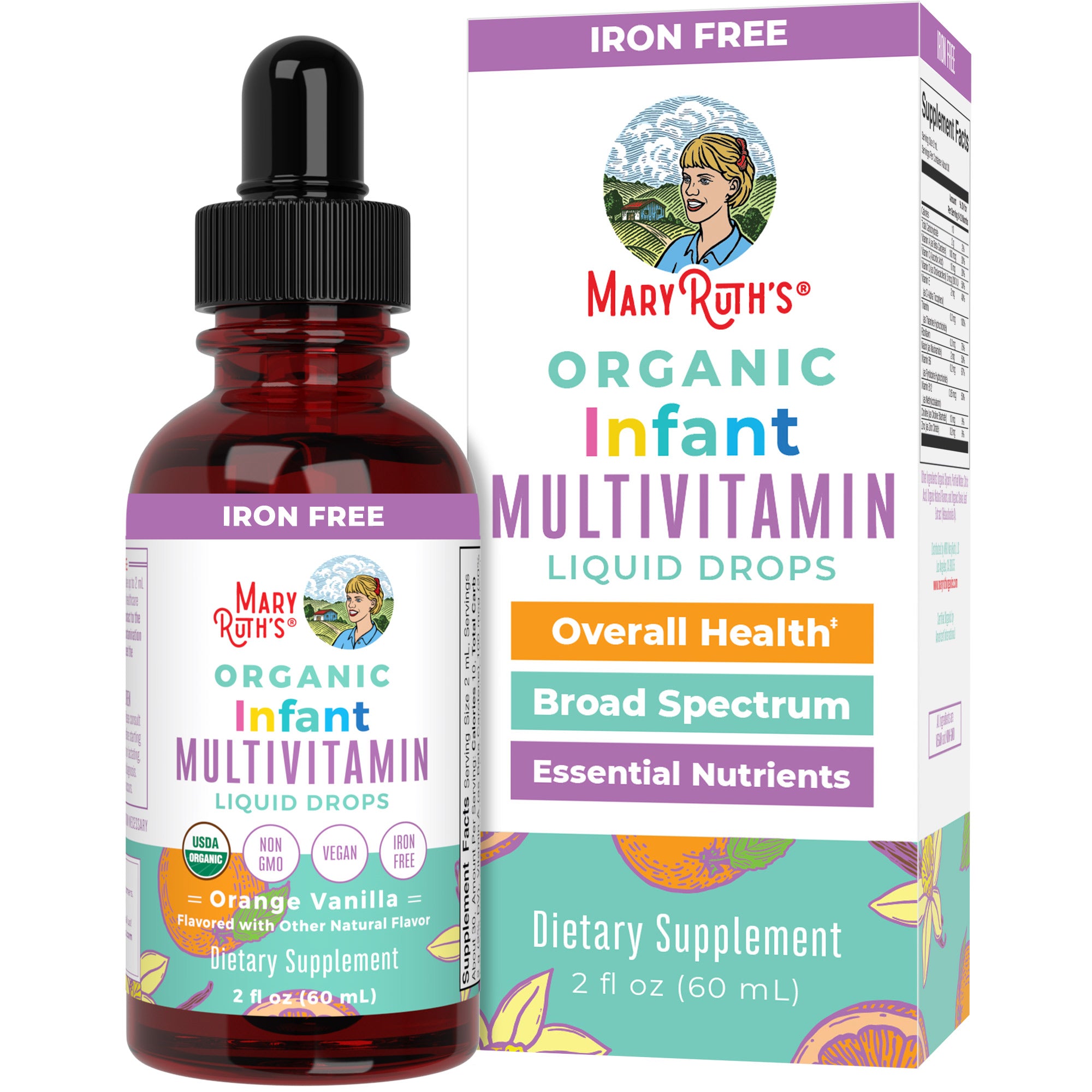 Organic Infant Multivitamin Liquid Drops – MaryRuth Organics