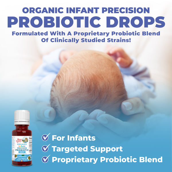 Organic Infant Precision Probiotic Colic Liquid Drops – MaryRuth Organics