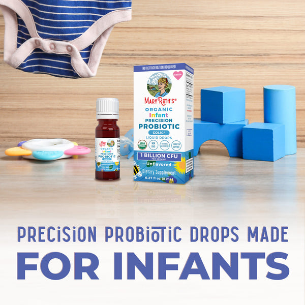 Organic Infant Precision Probiotic Colic Liquid Drops – MaryRuth Organics