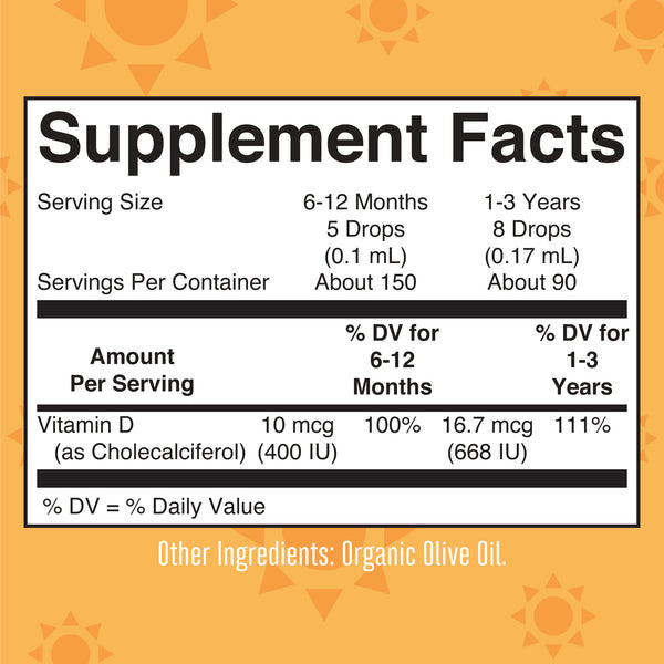 Toddler, Baby & Infant Vitamin D3 Drops – MaryRuth Organics