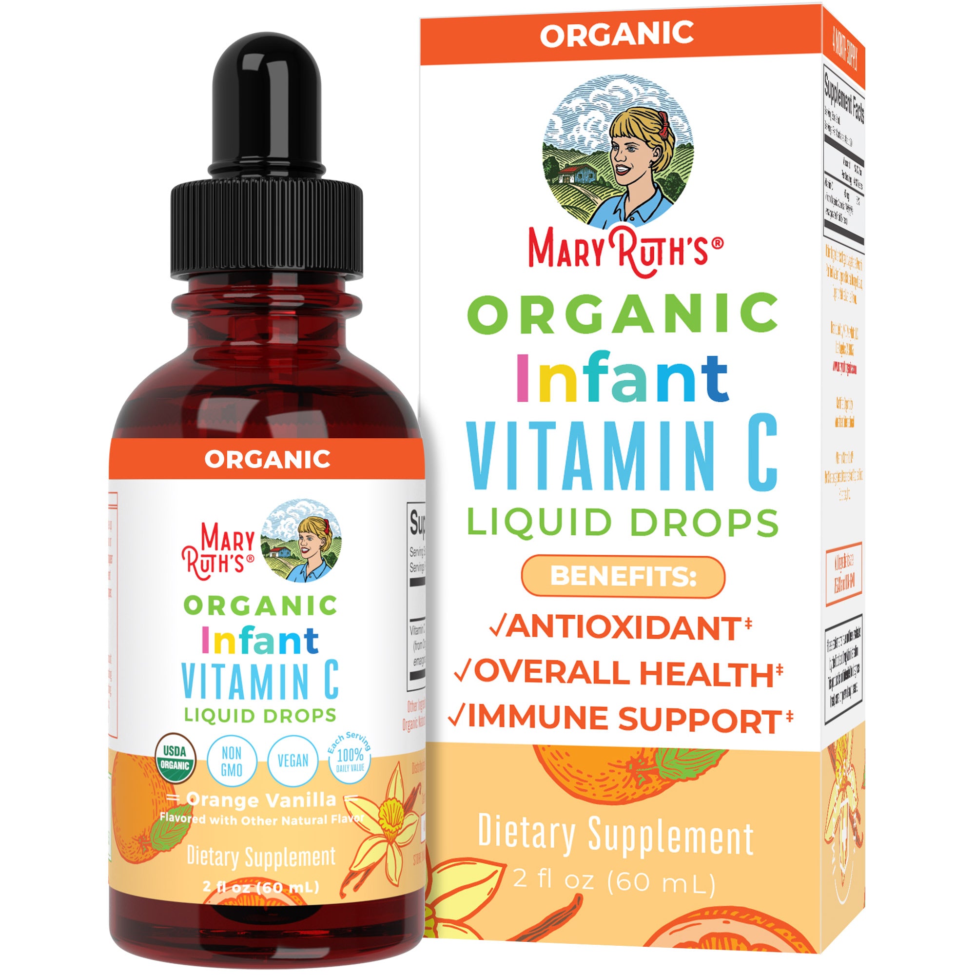 Liquid Vitamin C Drops For Babies & Infants – MaryRuth Organics