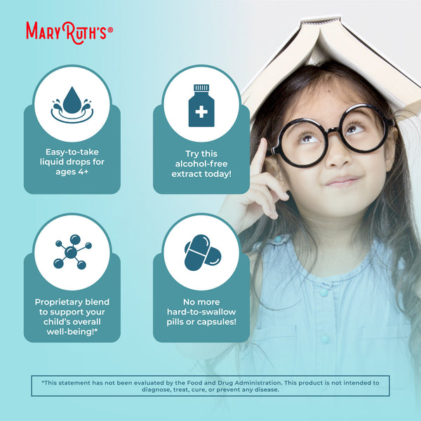 Kids Focus & Attention Vitamin Liquid Drops – MaryRuth Organics