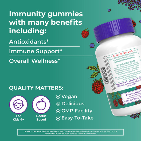 Organic Kids Immunity Gummies – MaryRuth Organics