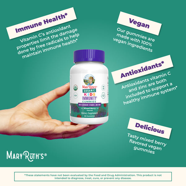 Organic Kids Immunity Gummies – MaryRuth Organics