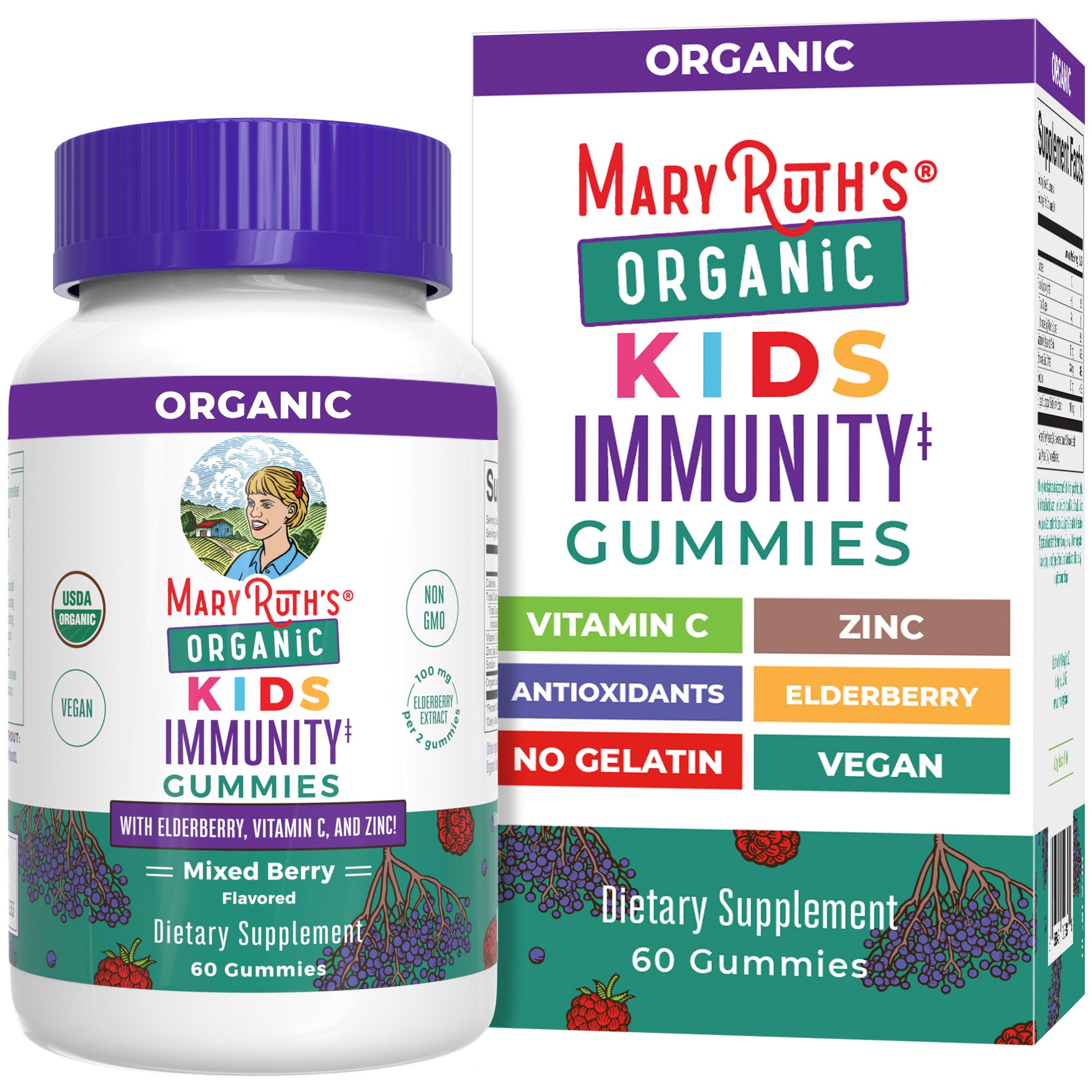 Organic Kids Immunity Gummies – MaryRuth Organics