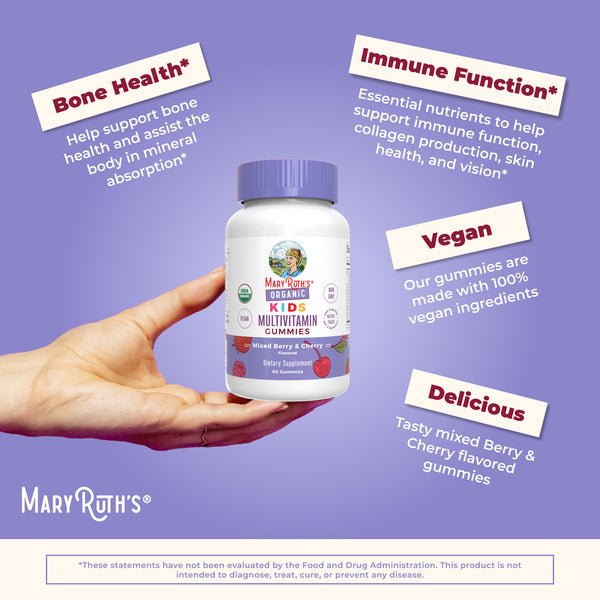 Organic Kids Multivitamin Gummies – MaryRuth Organics