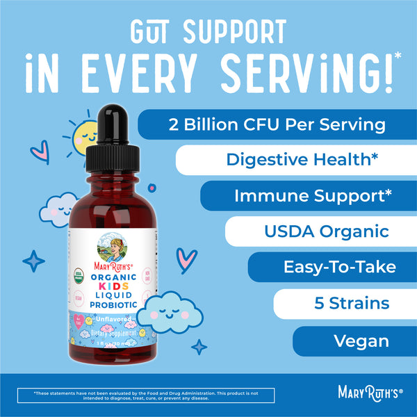 Liquid Probiotics for Kids & Children – MaryRuth Organics
