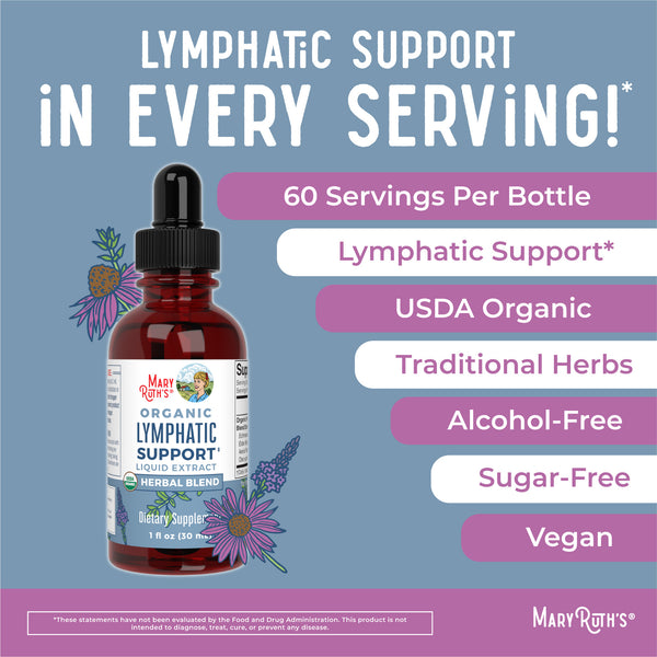 Lymphatic Support Herbal Liquid Supplement – MaryRuth Organics