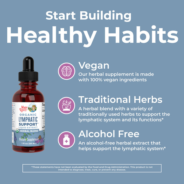 Lymphatic Support Herbal Liquid Supplement – MaryRuth Organics