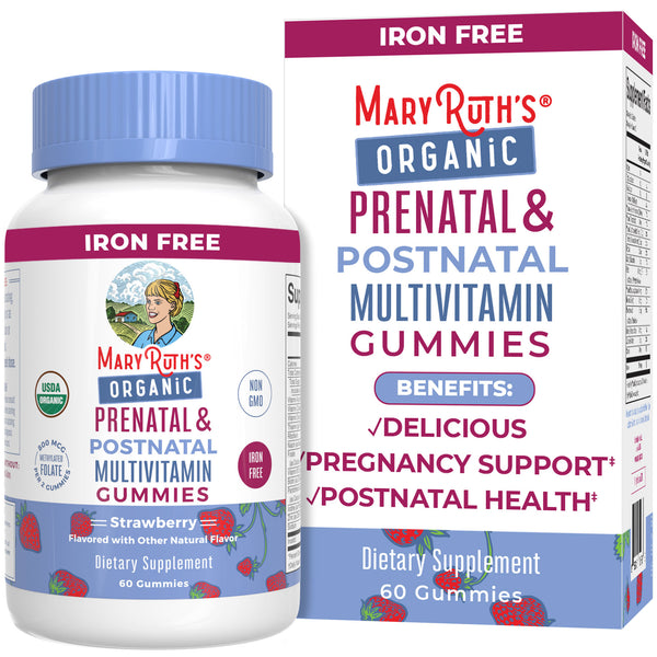 Organic Prenatal & Postnatal Multivitamin Gummies – MaryRuth Organics