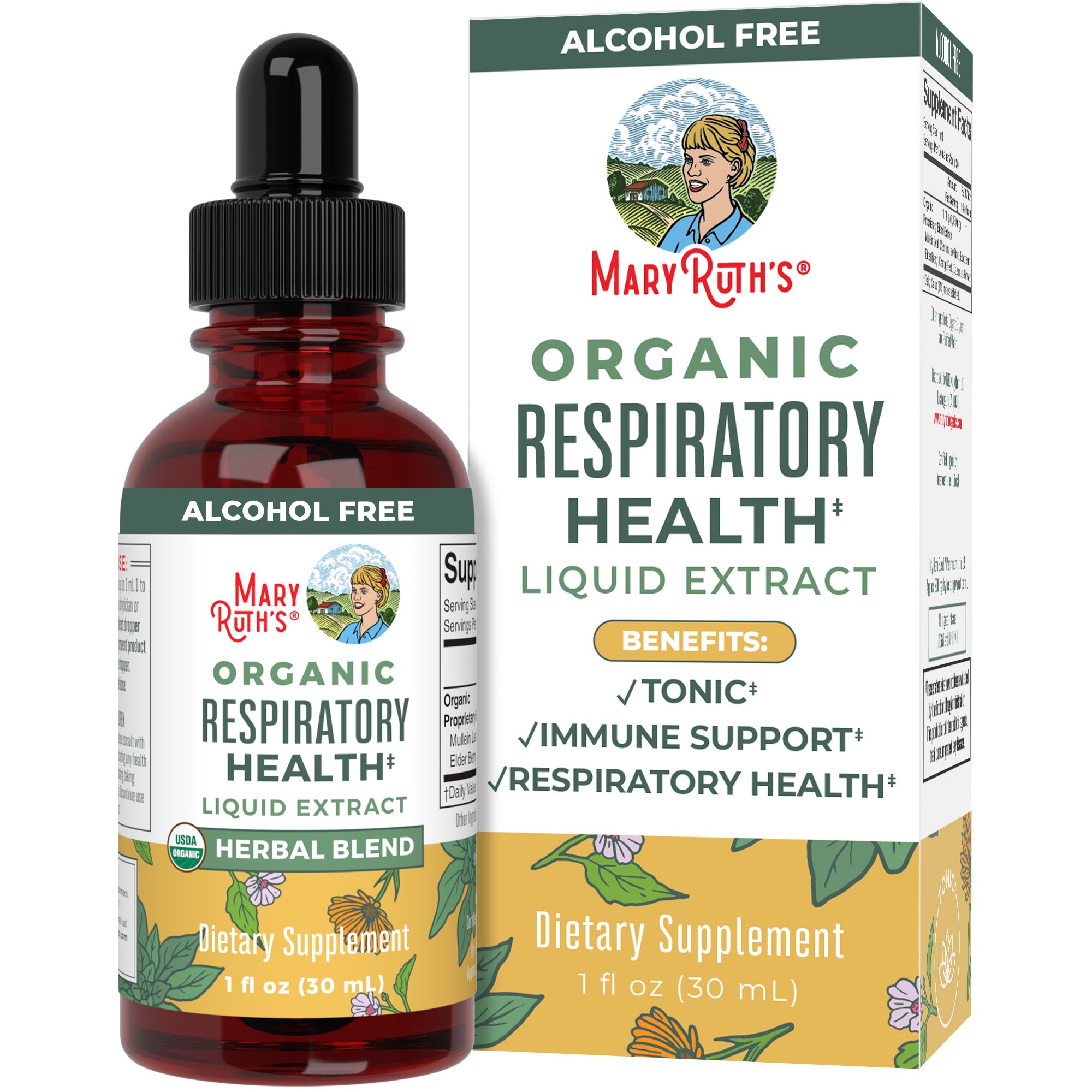 Respiratory Health Herbal Liquid Drops – MaryRuth Organics