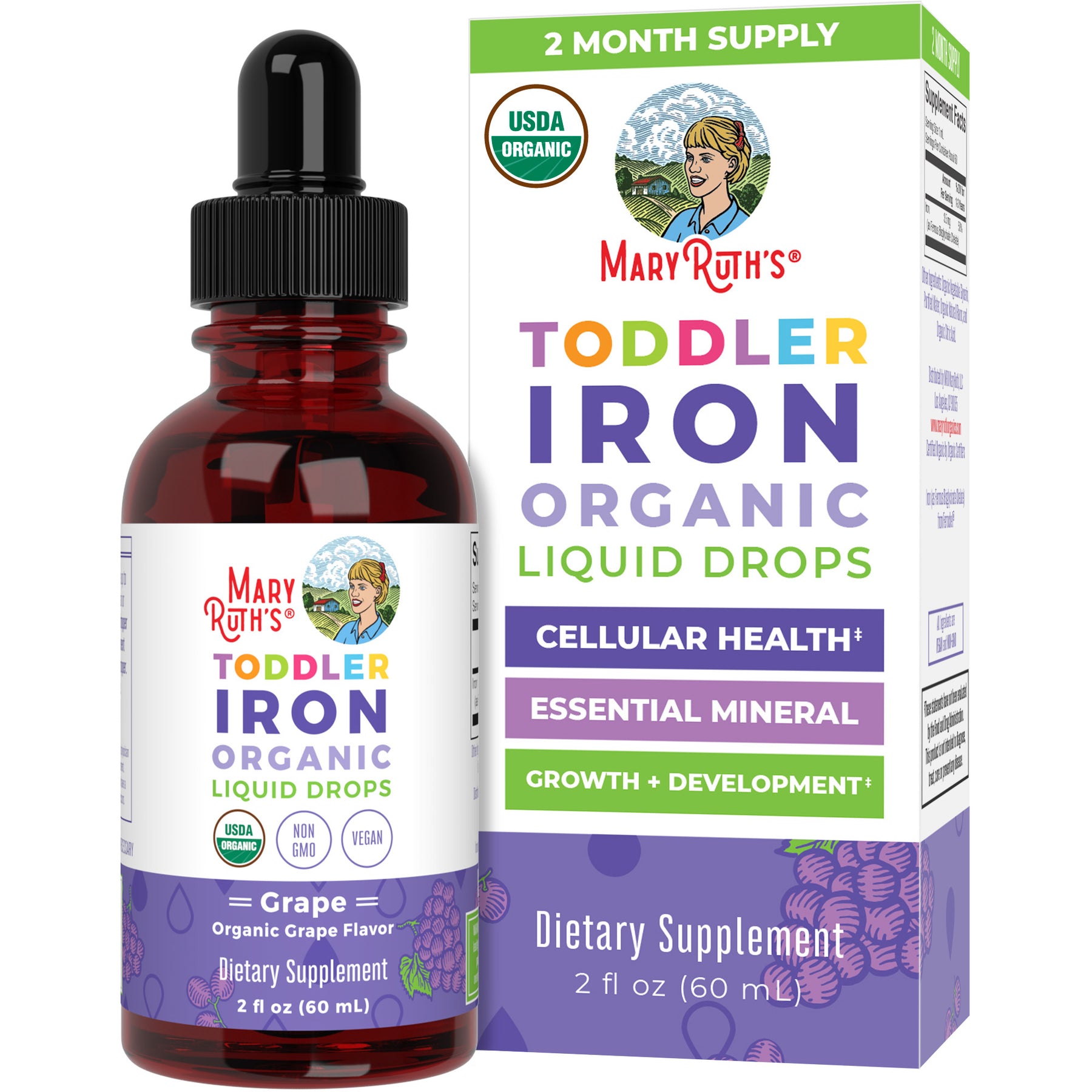 Liquid Iron Drops For Toddlers – MaryRuth Organics