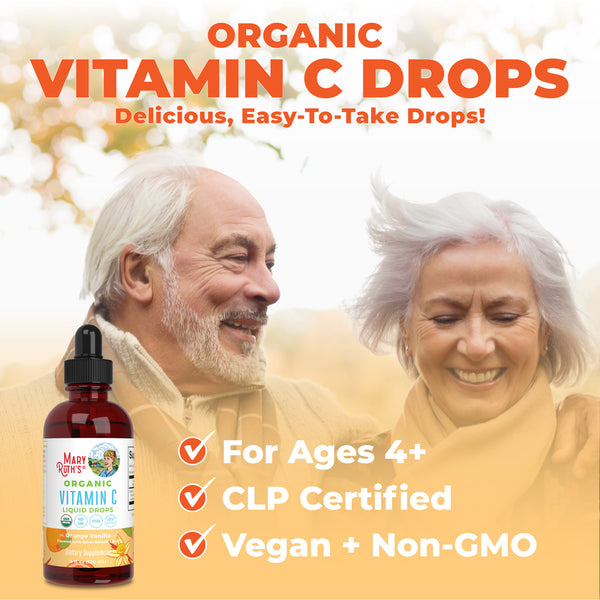 Organic Liquid Vitamin C Drops For Immune Support – MaryRuth Organics
