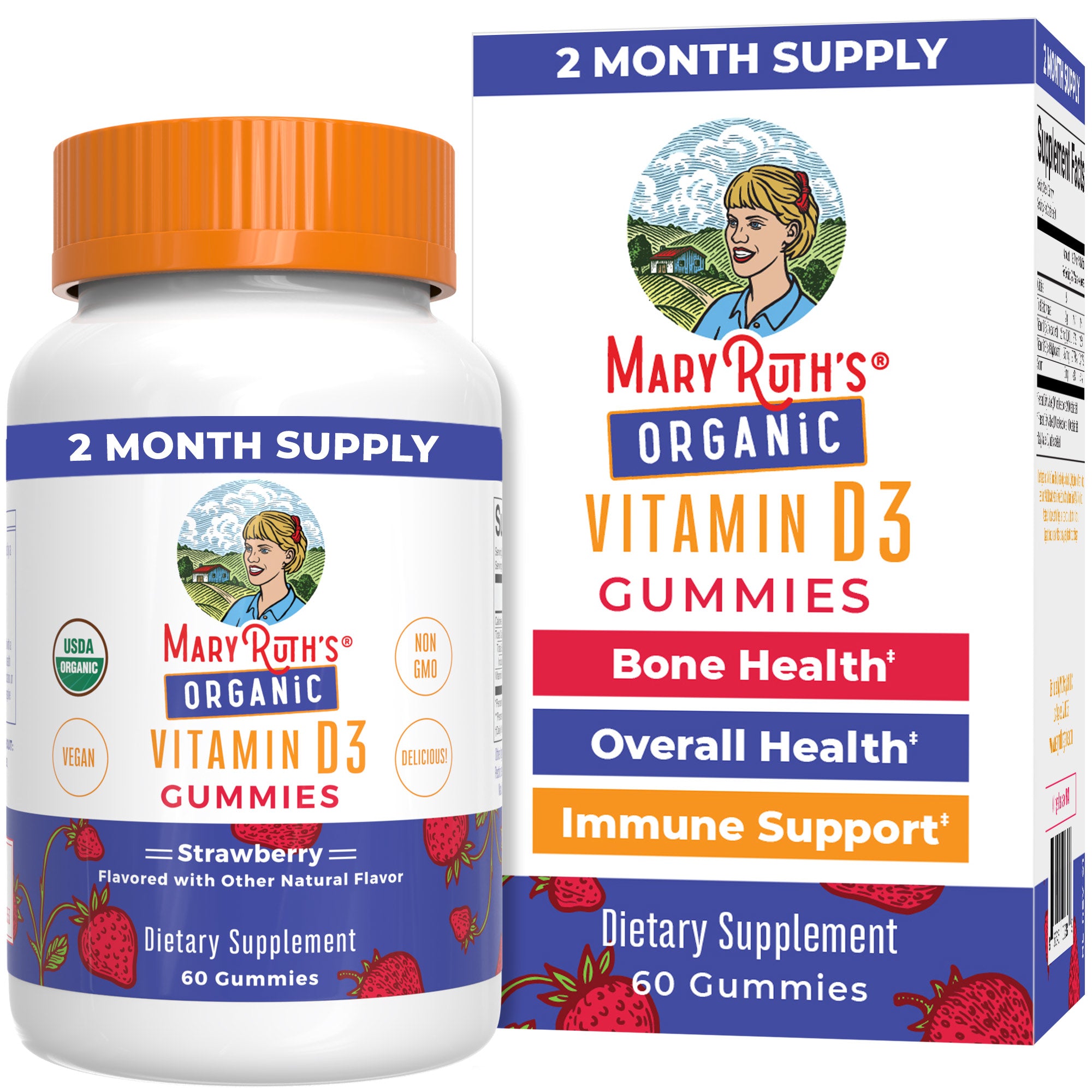Organic Vitamin D3 Gummies Supplement – MaryRuth Organics