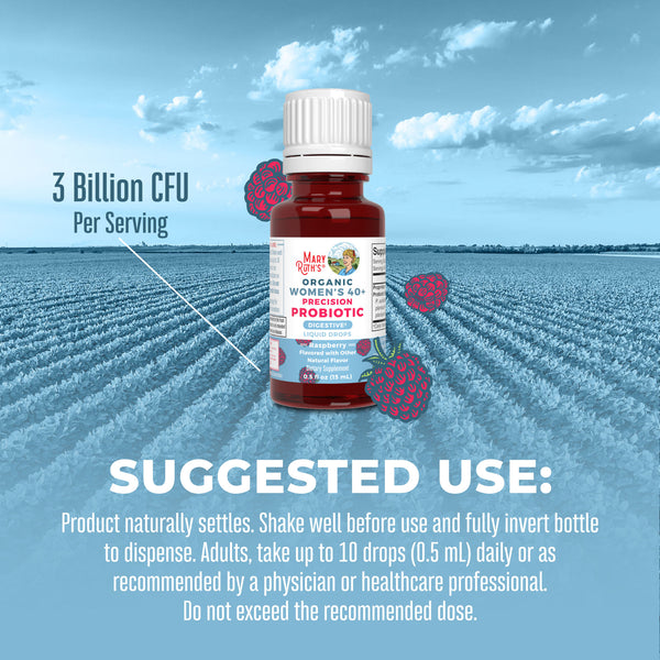 Organic Women's 40+ Precision Probiotic Digestive Liquid Drops ...