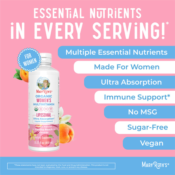 Women's Organic Multivitamin Liposomal – MaryRuth Organics