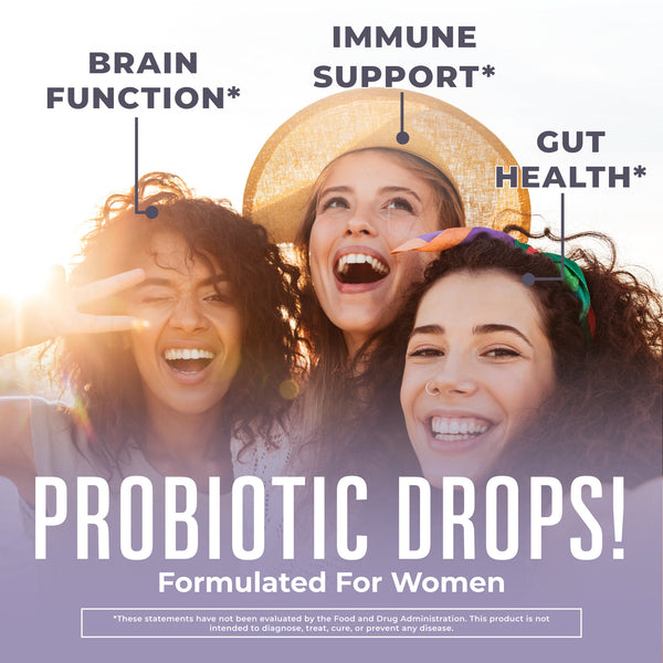 Organic Women's Precision Probiotic Stress & Cognition Liquid Drops ...