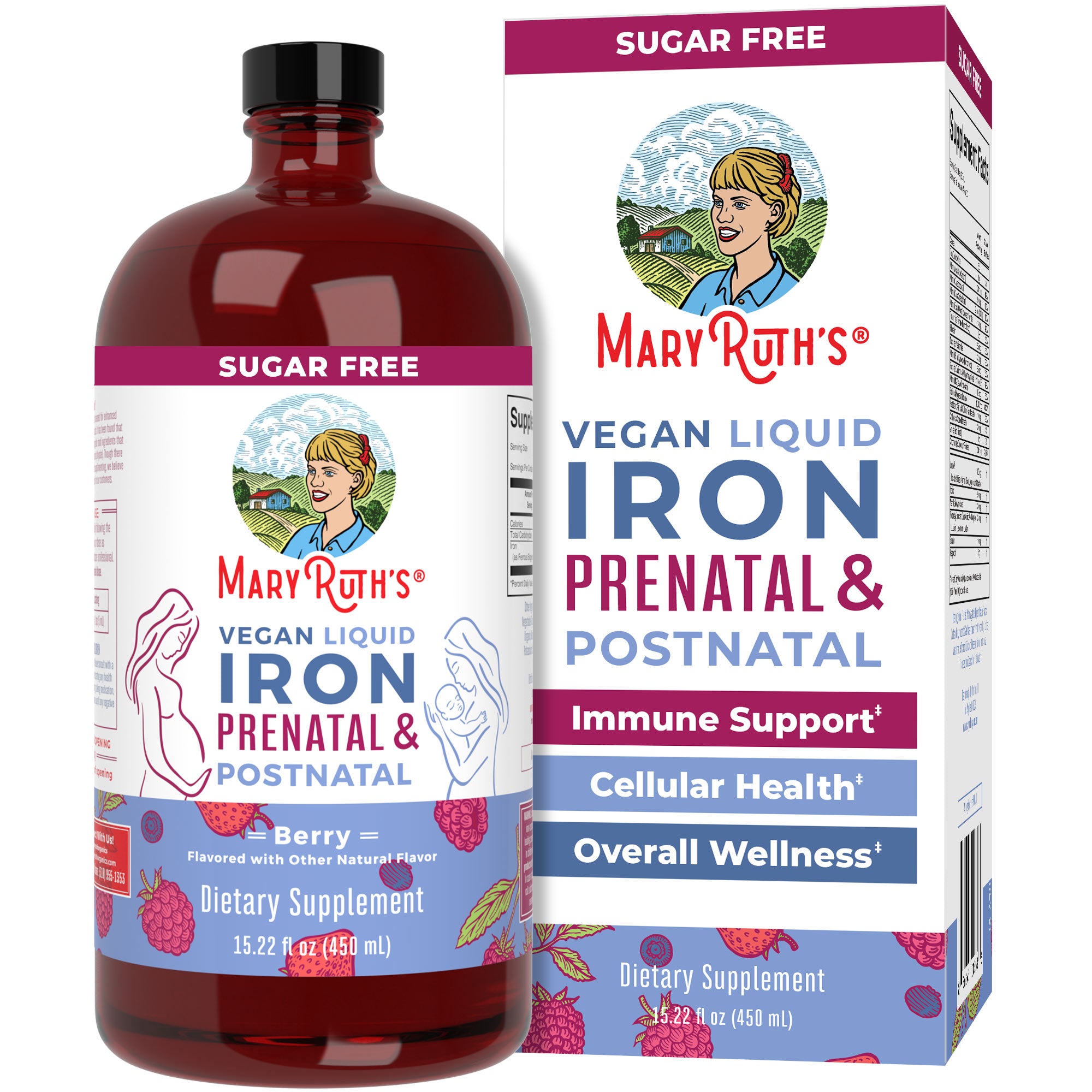 Prenatal Liquid Iron Supplement For Pregnancy – MaryRuth Organics