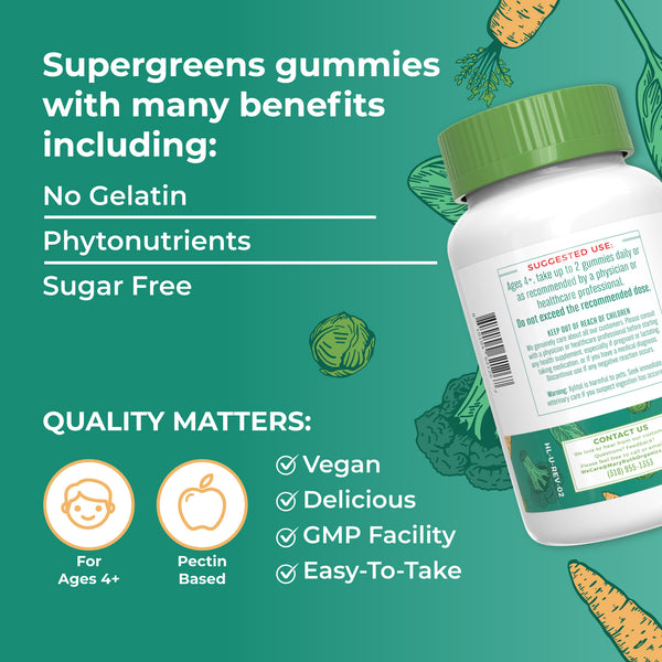 Super Greens Gummies | Veggie Vitamins – MaryRuth Organics