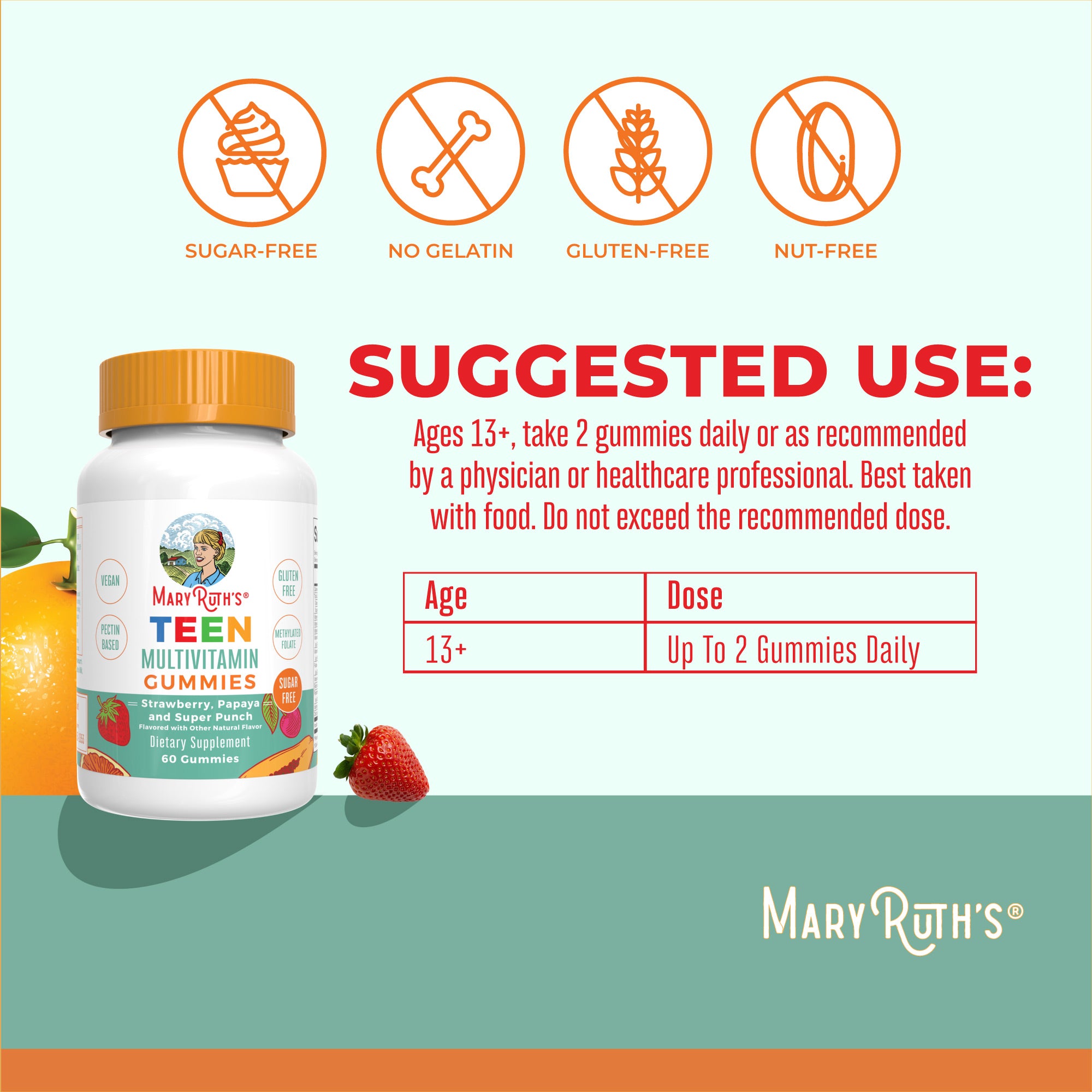 Vitamins, Multivitamins & Supplements for Teens – MaryRuth Organics