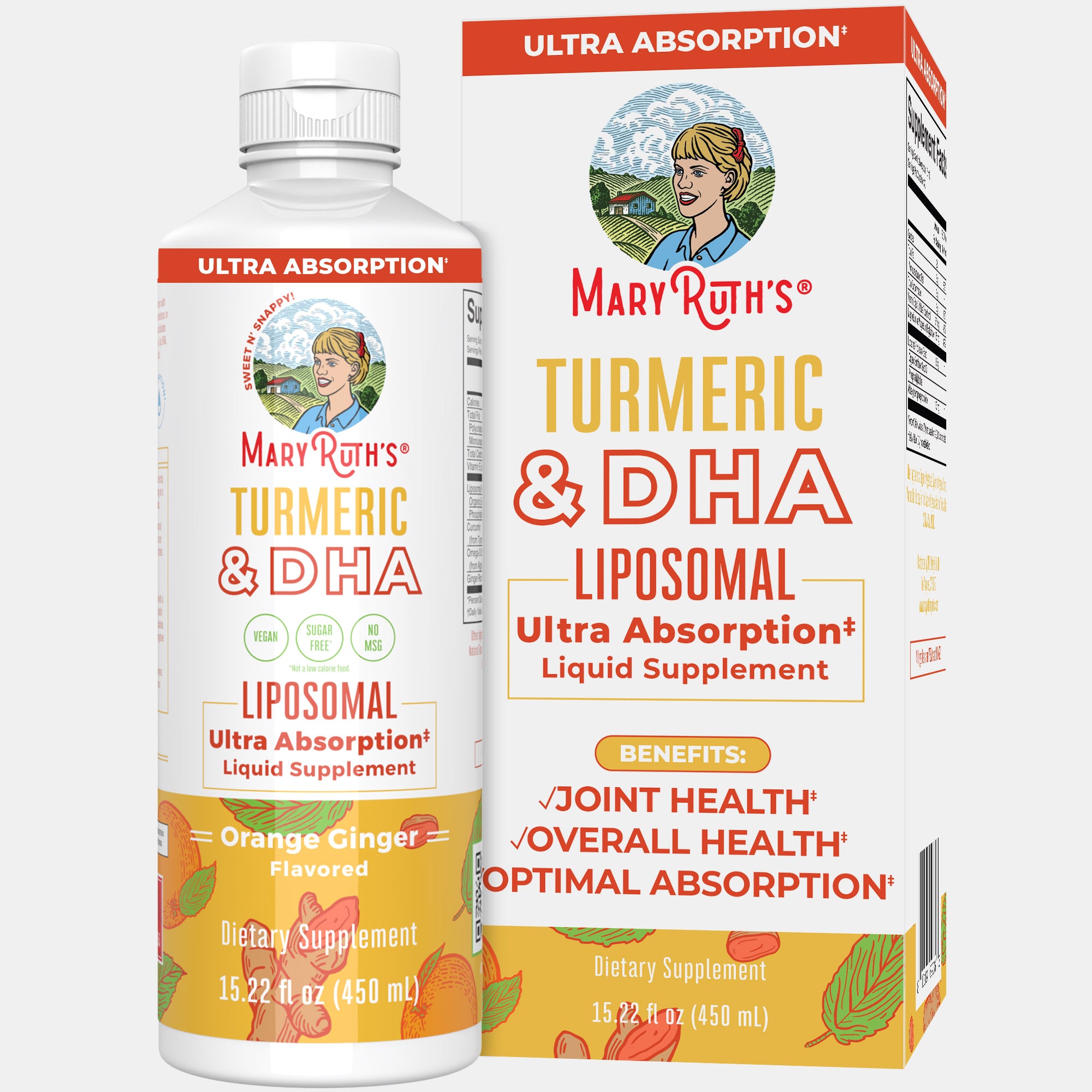 Turmeric & Omega-3 DHA Liposomal – MaryRuth Organics