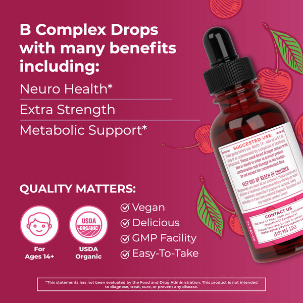 Vitamin B Complex Liquid Drops – MaryRuth Organics