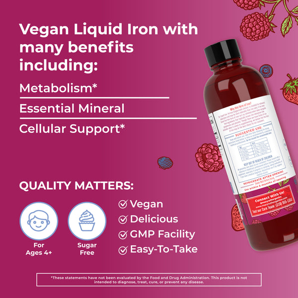 Vegan Liquid Iron Supplement – MaryRuth Organics