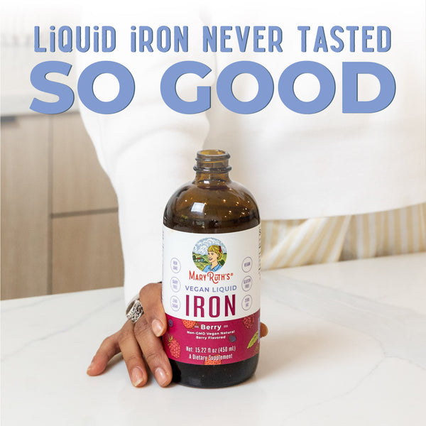 Vegan Liquid Iron Supplement – MaryRuth Organics