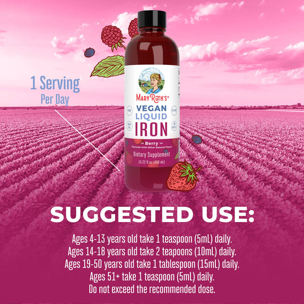 Vegan Liquid Iron Supplement – MaryRuth Organics