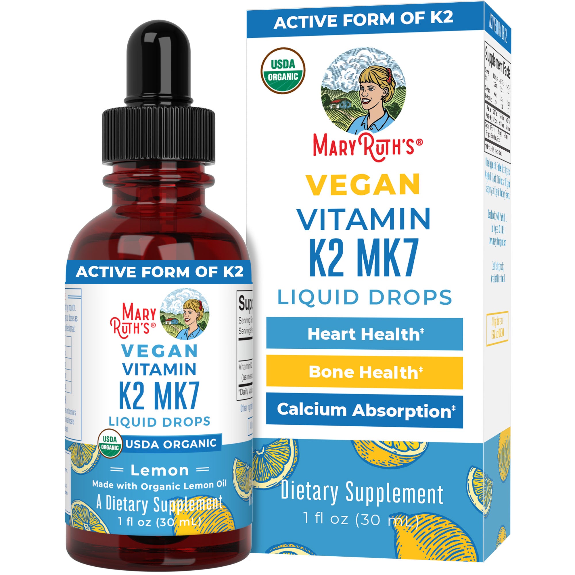 Vitamin K2 MK7 Liquid Drops – MaryRuth Organics